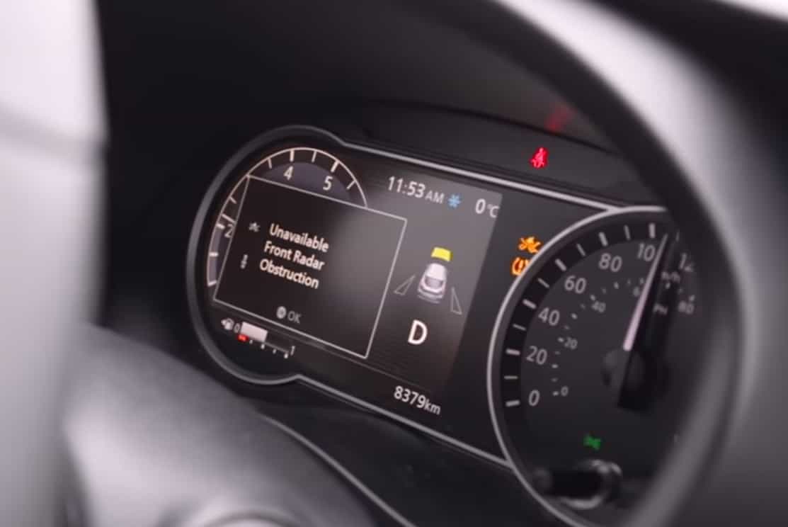 Causes Of Unavailable Front Radar Obstruction